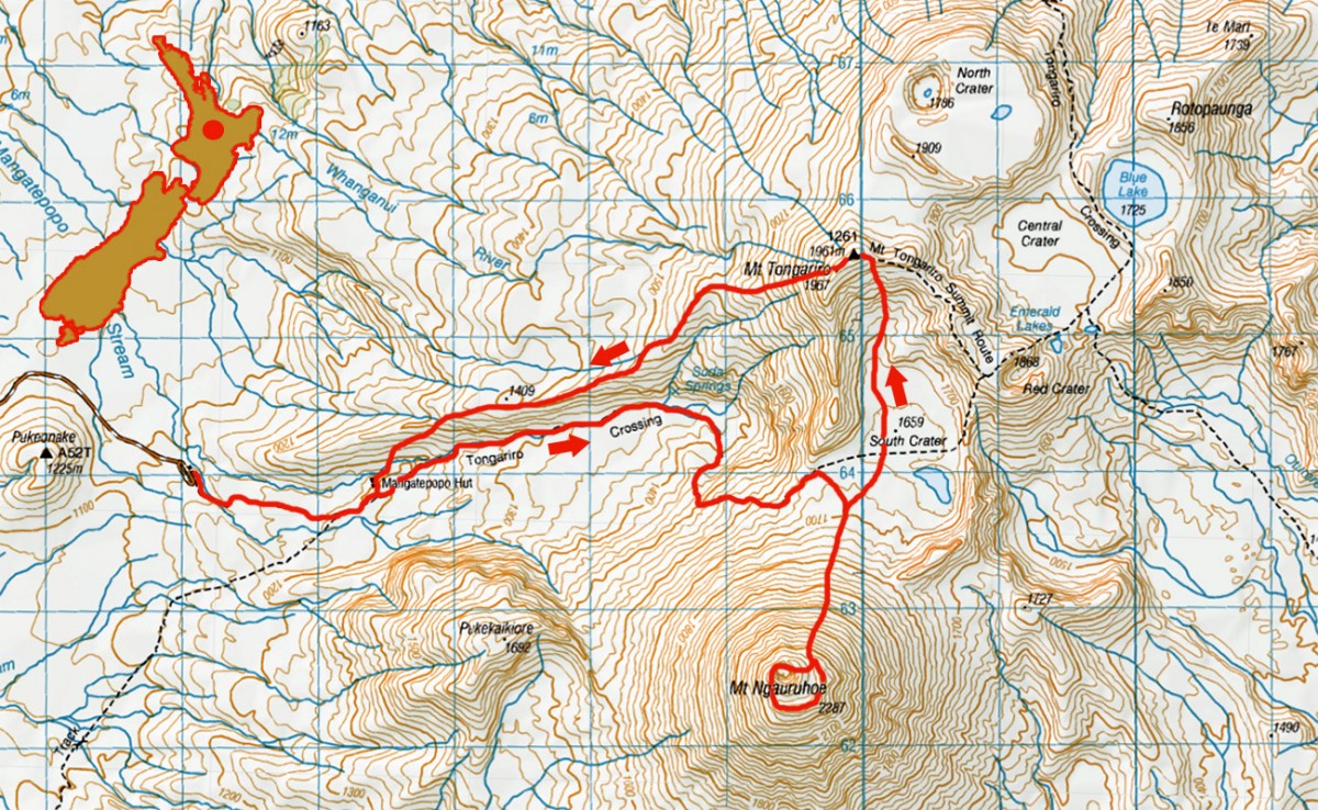 Tongariro-Ngauruhoe-Tongariro-route - Occasional Climber